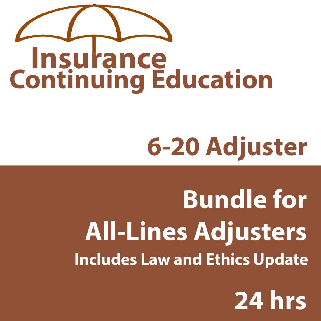 Florida 6-20 All-Lines Adjuster CE Bundle | 24hr Online Law and Ethics ...